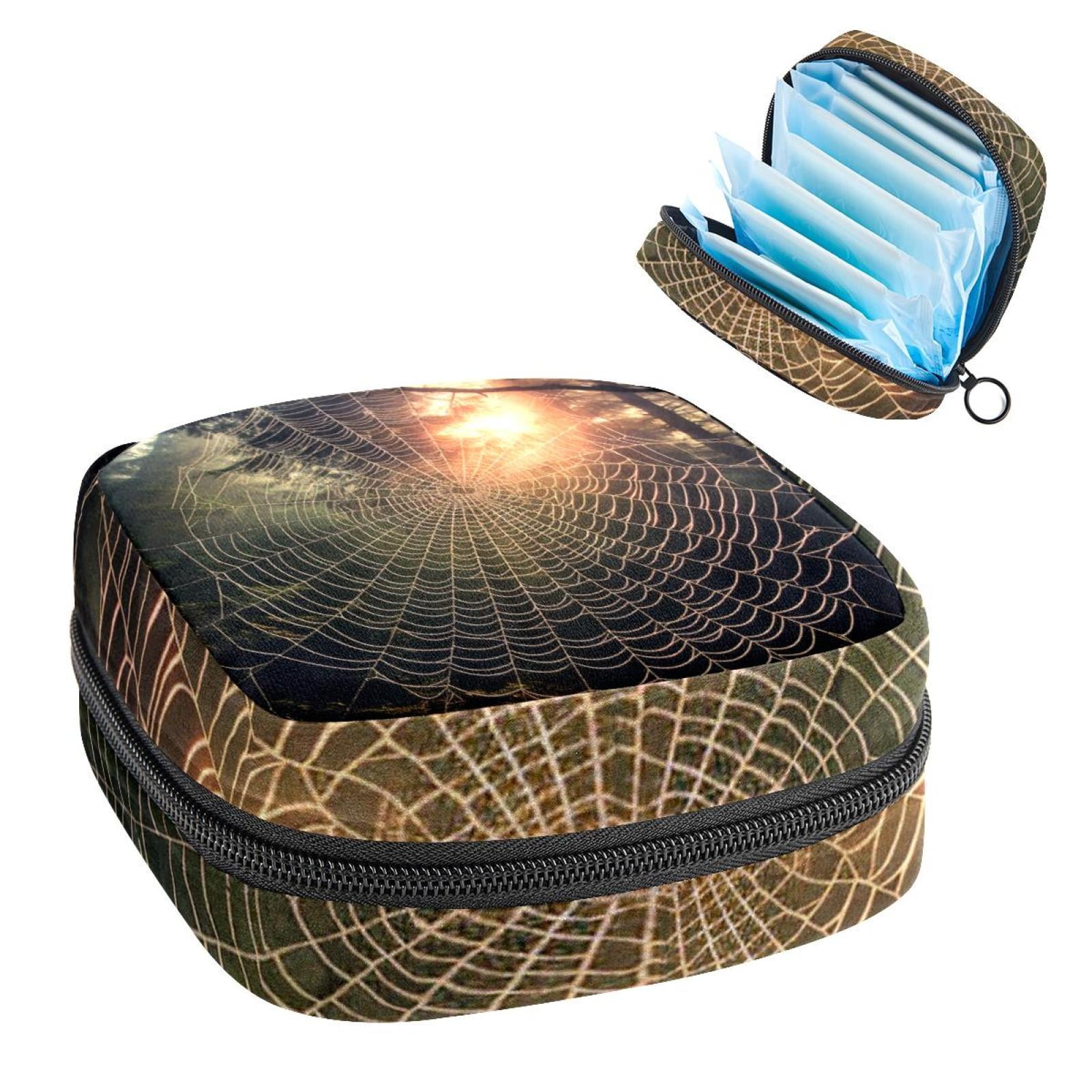 Spider Web Period Pouch Sanitary Napkin Organizer Travel Storage Bag ...