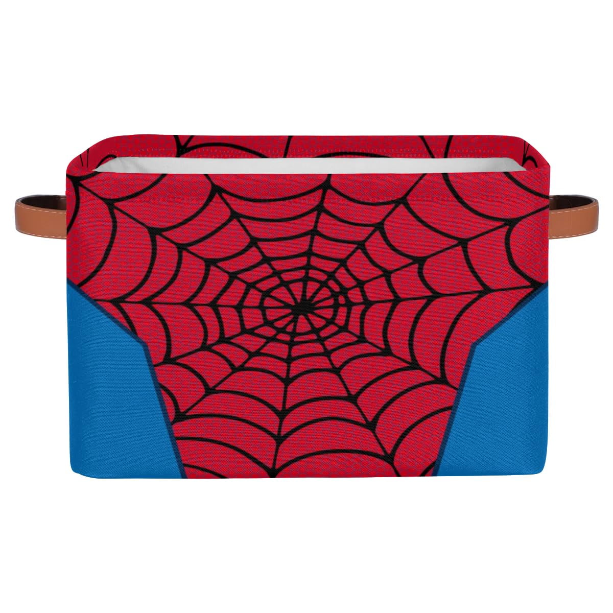 Spider Web Rectangle Storage Basket with Handles, Cube Storage Bins for ...