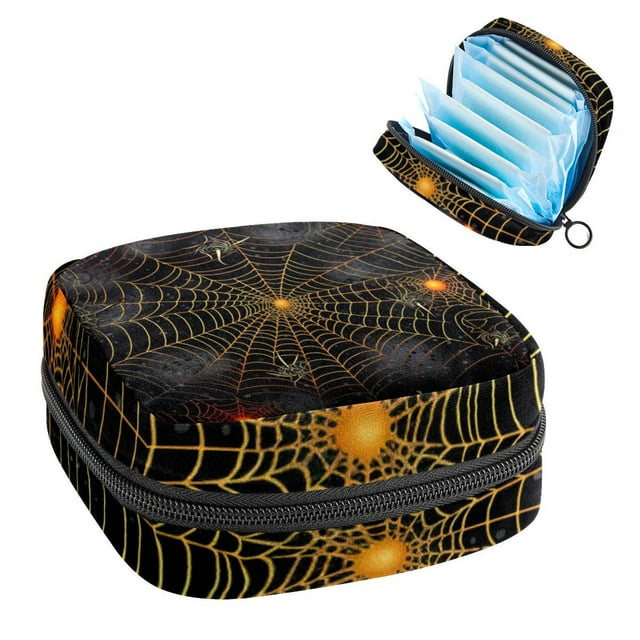 Spider Web Sanitary Napkin Pouch Period Bag Small Travel Bag for Men ...