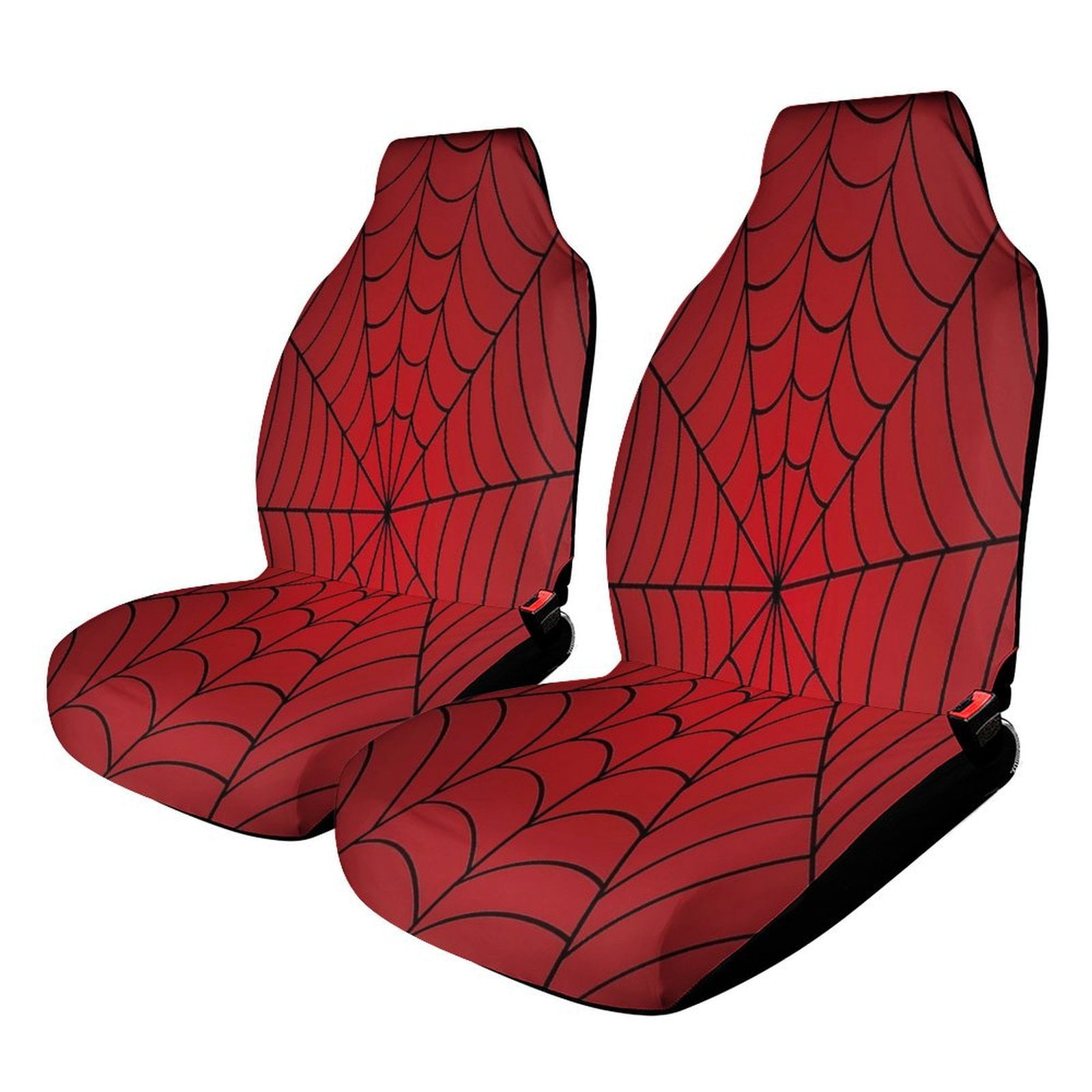 Spider Web Set of 2Pcs Car Seat Covers Easy Clean Automobile Seat ...