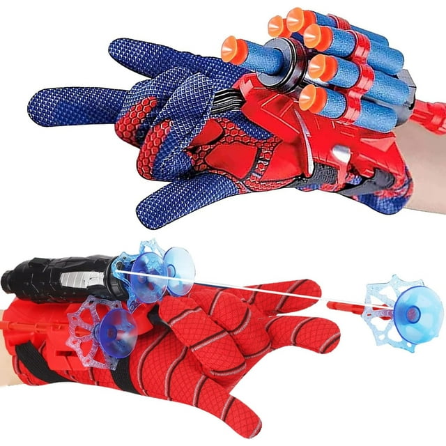 Realistic Spider Web Shooters & Wrist Launcher Toy Set, Real Working ...