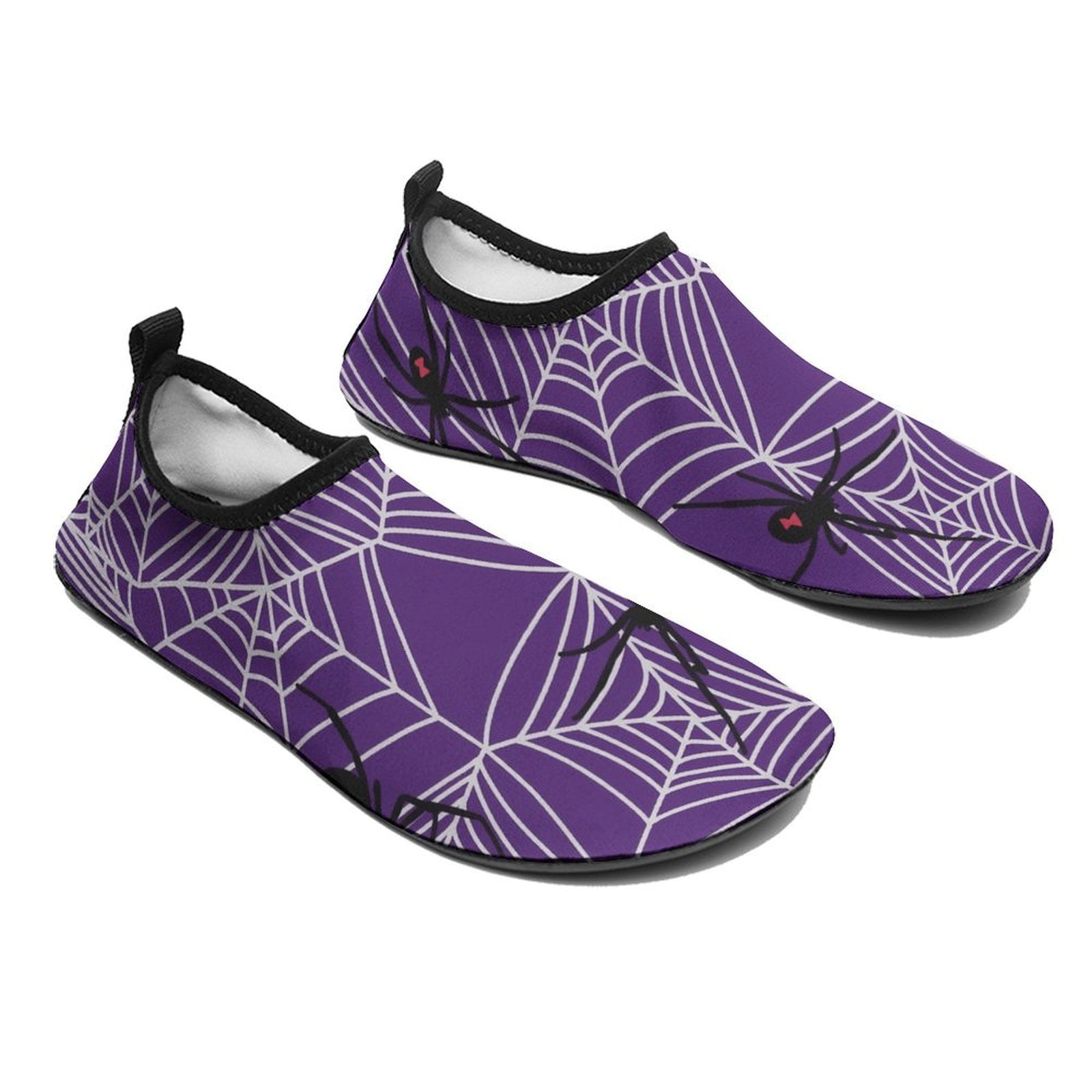 Spider Web Spider Purple Water Shoes Beach Slip-on Shoes for Men Women ...