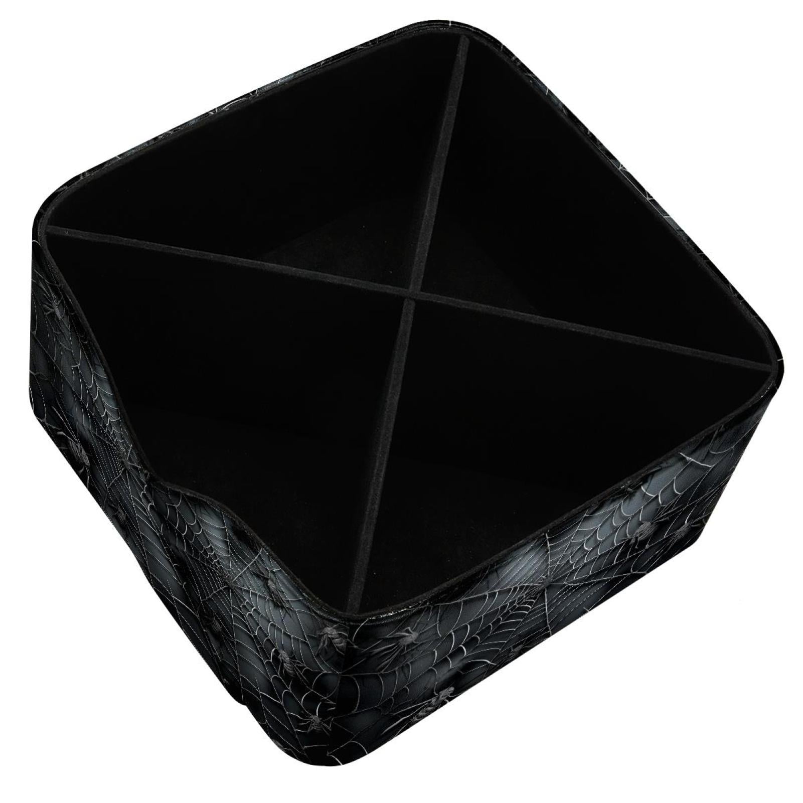 Spider Web Square Pencil Case with 4 Compartments, Removable Dividers ...