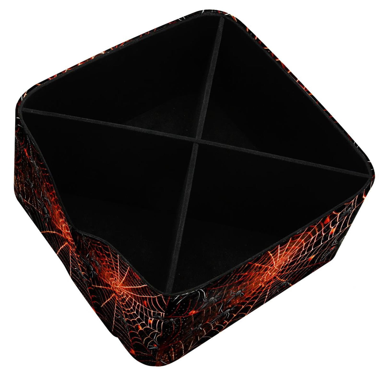 Spider Web Square Pencil Organizer with 4 Compartments, Removable ...