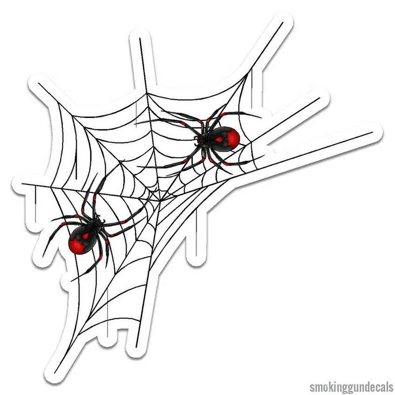 Spider Web Sticker Indoor Outdoor Phone Decal Water Bottle Stickers Car ...