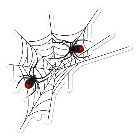 Spider Web Sticker Phone Decal Water Bottle Stickers Car Decals, Laptop ...