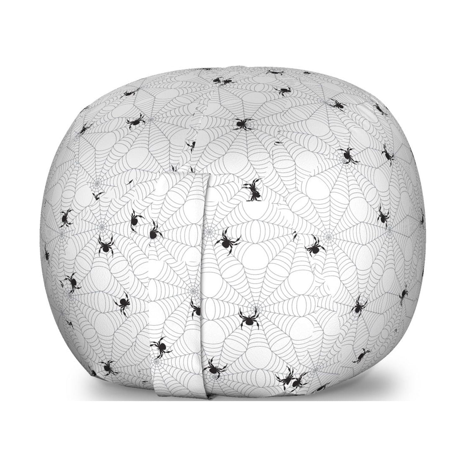 Spider Web Storage Toy Bag Chair, Pale Colored Webs with Spiders Scary ...