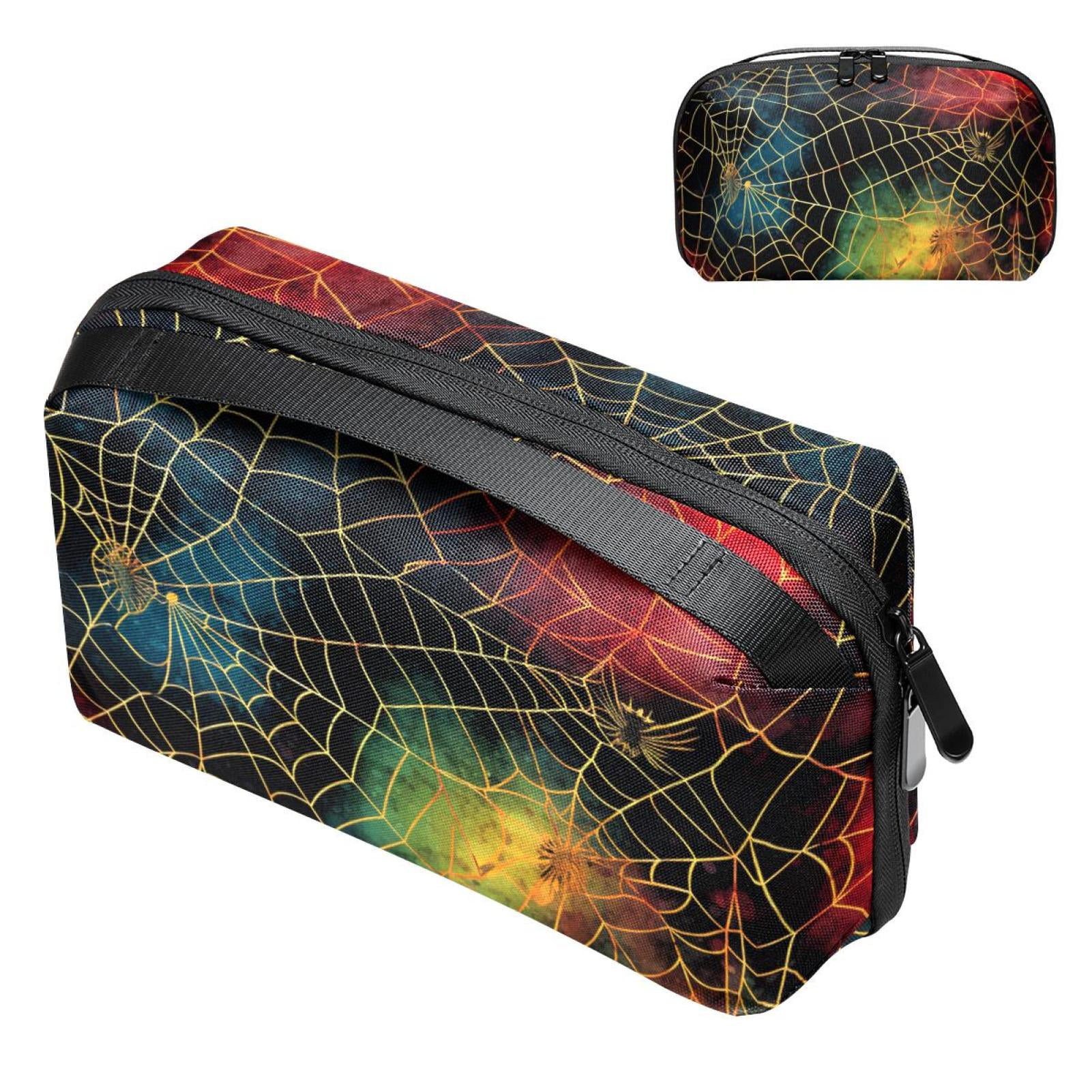 Spider Web Waterproof Oxford Cloth PC Case Travel Organizer Charge Cord ...