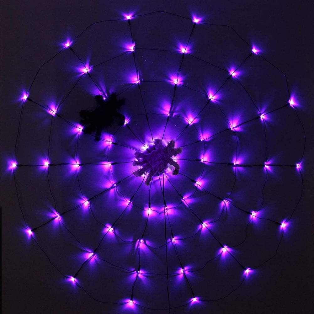 Spider Webs Halloween Decorations Outdoor,11.81ft Fake Spider Web ...
