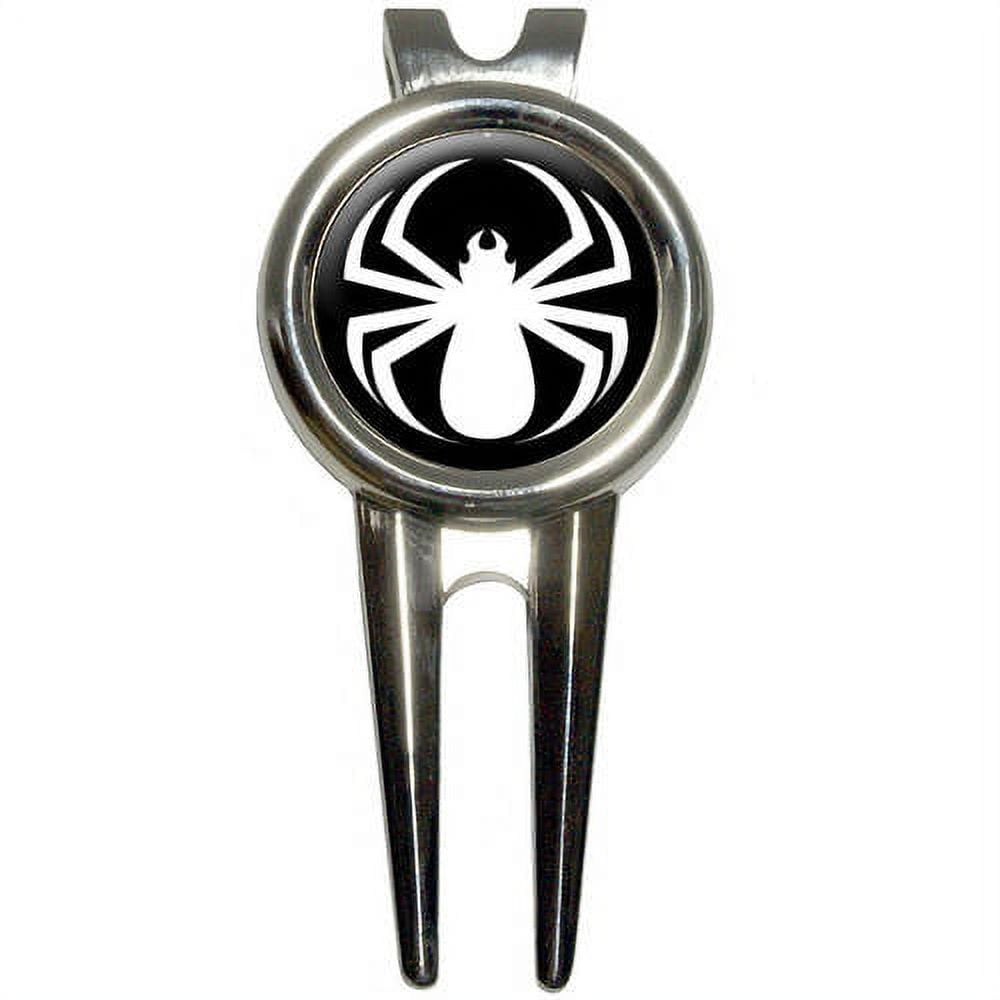 Spider White/Black Widow Golf Divot Repair Tool and Ball Marker ...