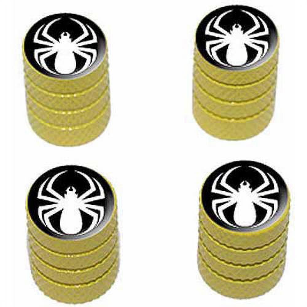 Spider White Spiderman Tire Rim Wheel Aluminum Valve Stem Caps ...