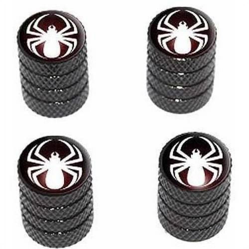 Spider White Spiderman Tire Rim Wheel Aluminum Valve Stem Caps ...