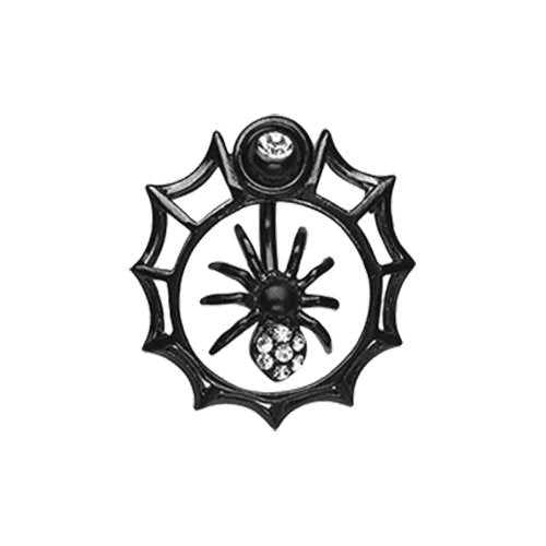 Spider in Web Sparkle Belly Button Ring - Walmart.com
