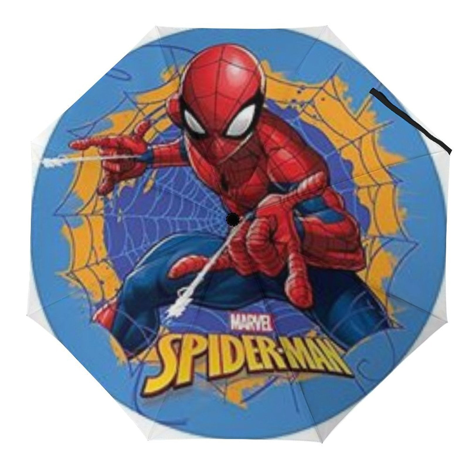 Spider-man 3 Fold Umbrella Automatic Open-close Cartoon UV Resistant ...