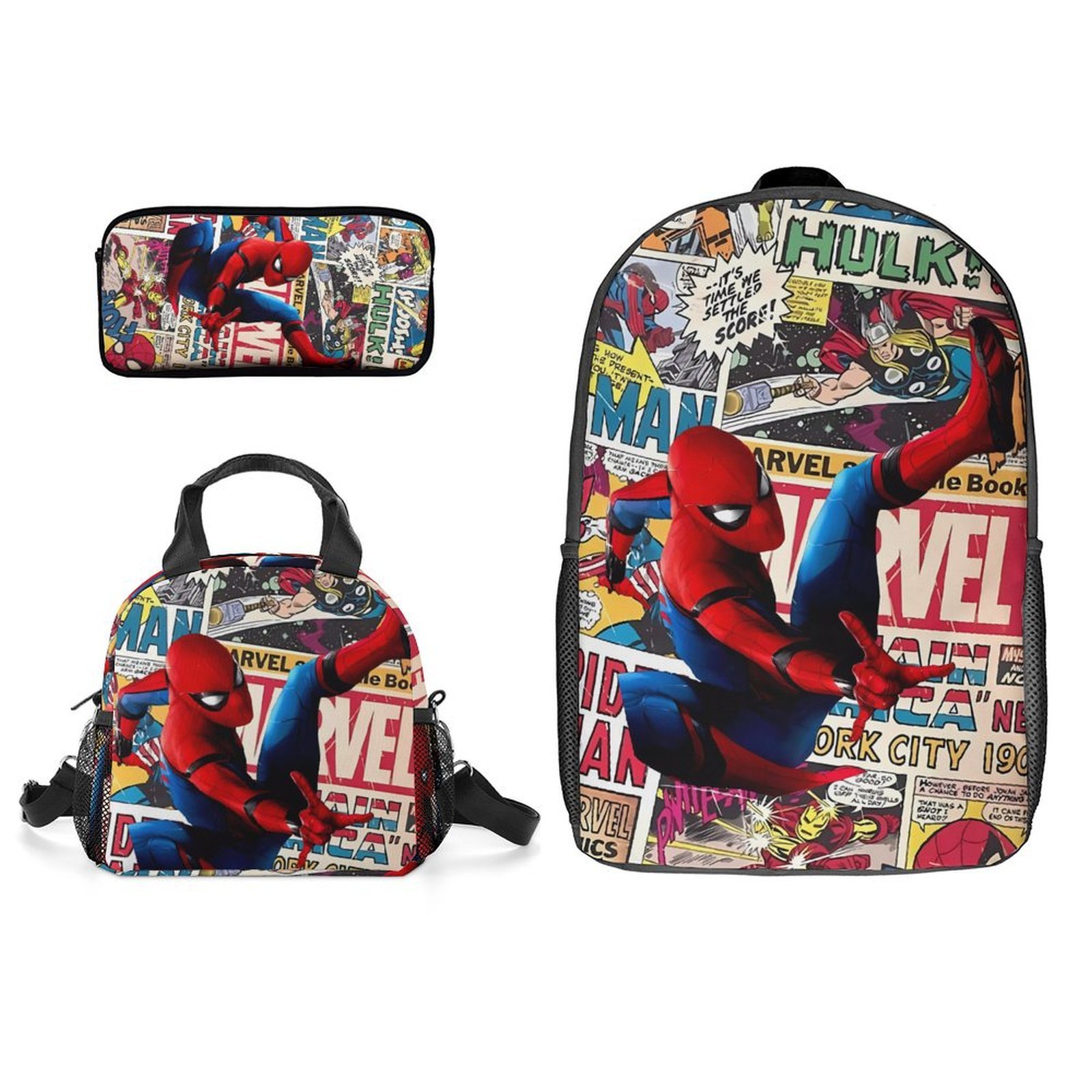 Spider-man 30 Anime Backpack for Mens/Women Gifts Backpack with Lunch ...