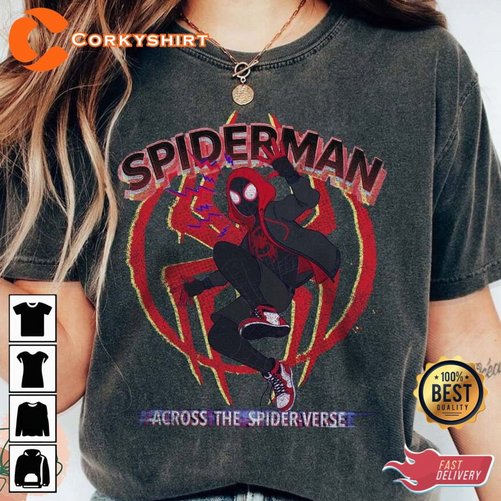 Spider-man Across The Spider-verse Miles Morales Spidey T-shirt Fans ...