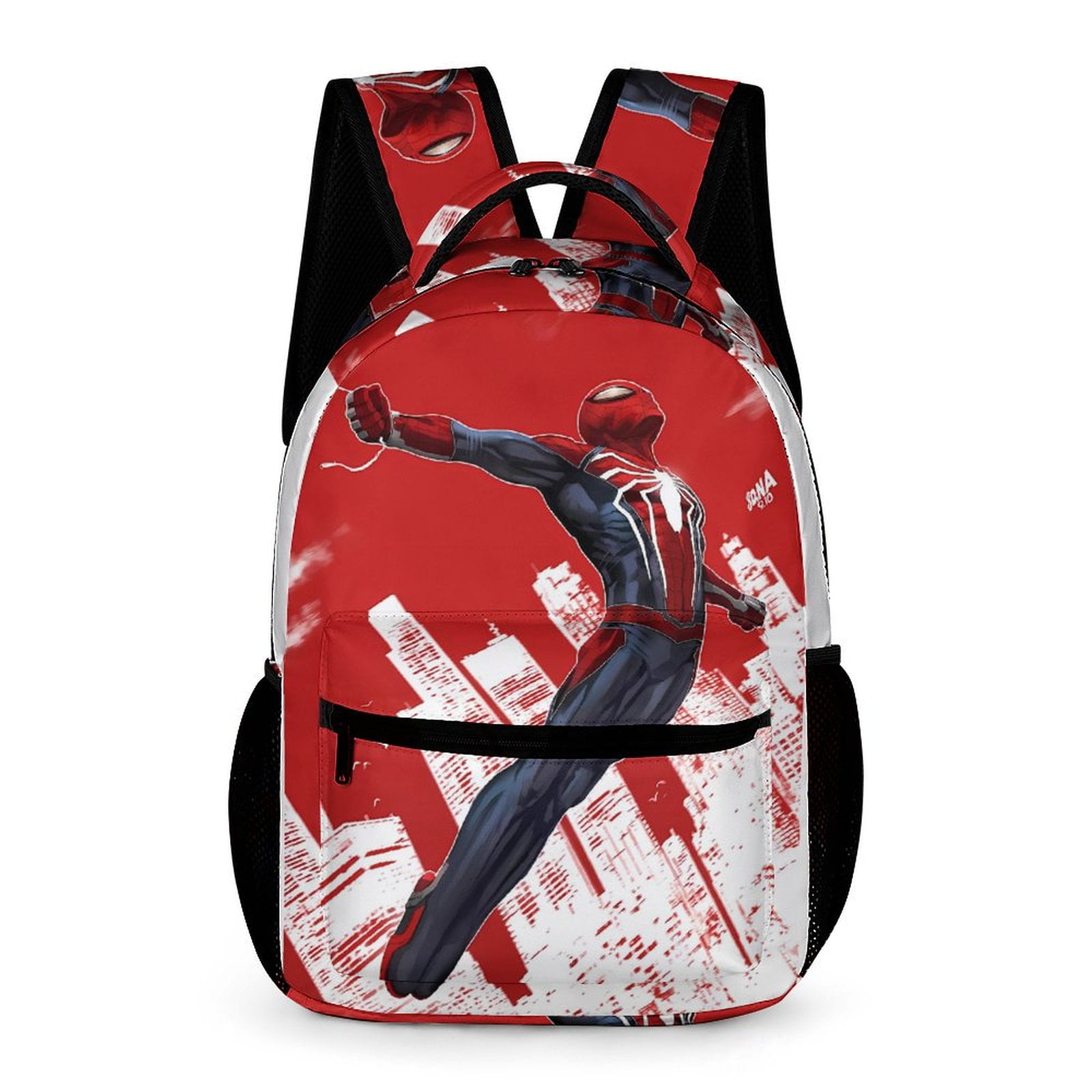 Spider-man Backpack, Shoulder School Backpacks with Side Mesh Pockets ...