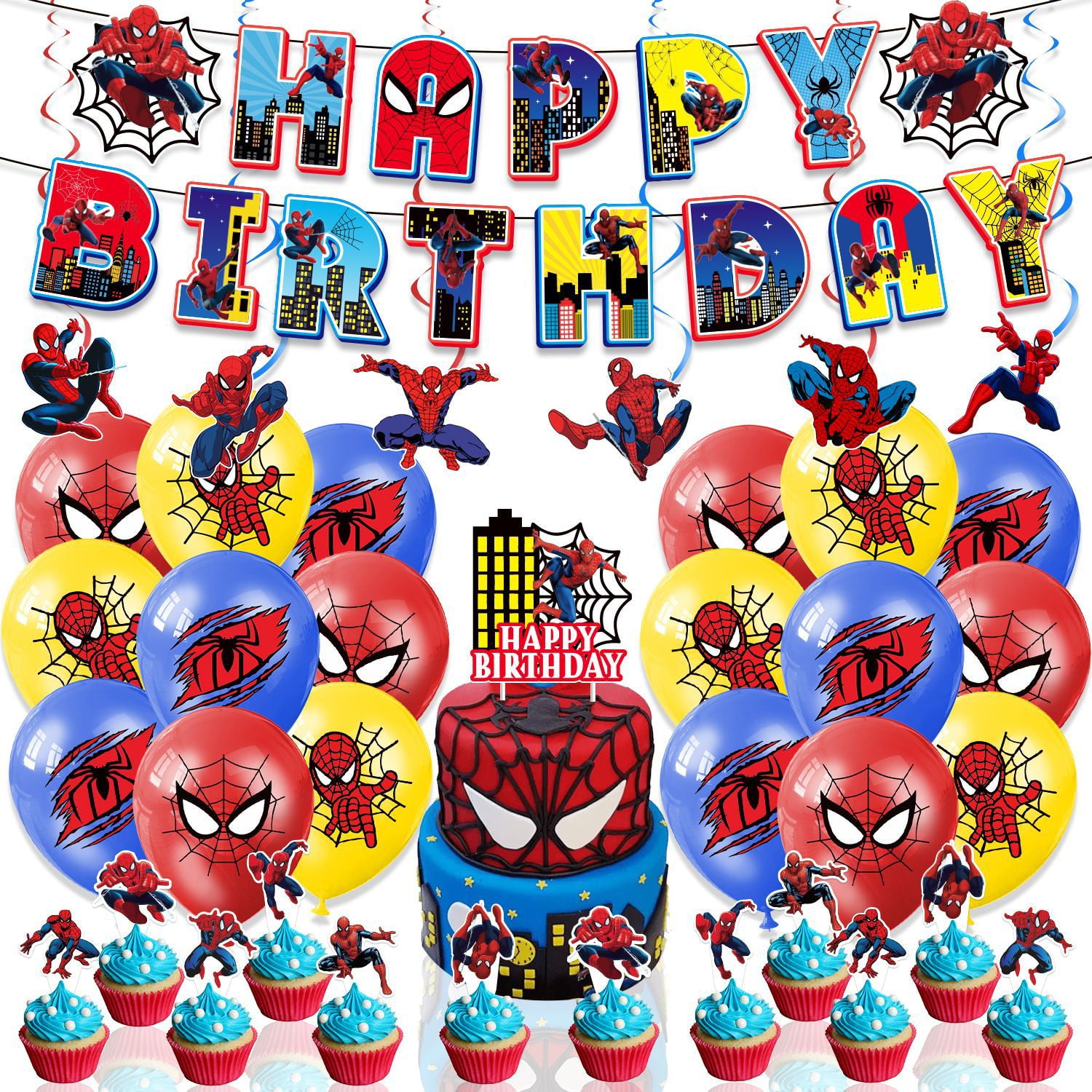 Spider-man Birthday Decorations Party Supplies Theme Party Favor ...