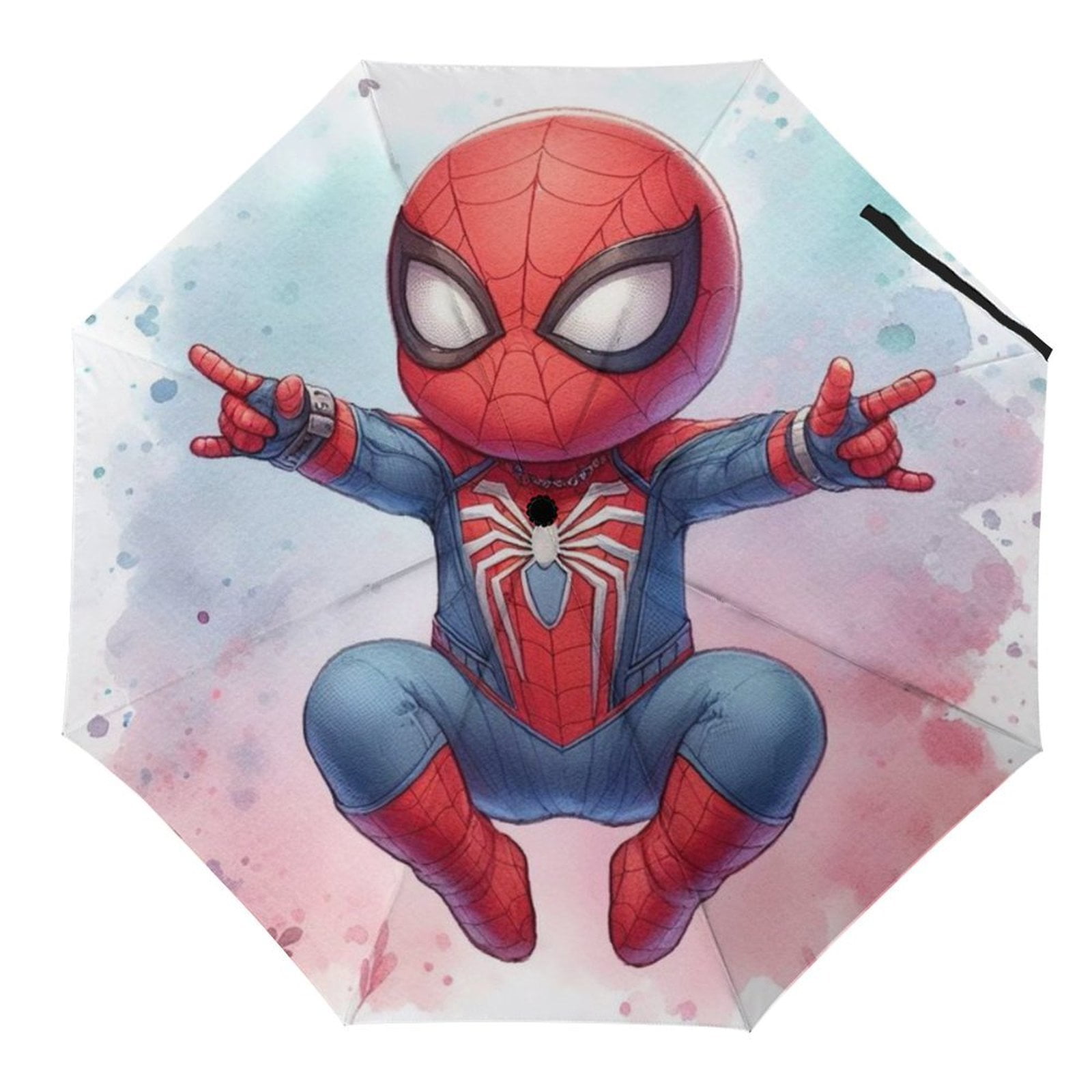 Spider-man Bulet 3 Fold Umbrella Automatic Open-close Cartoon UV ...