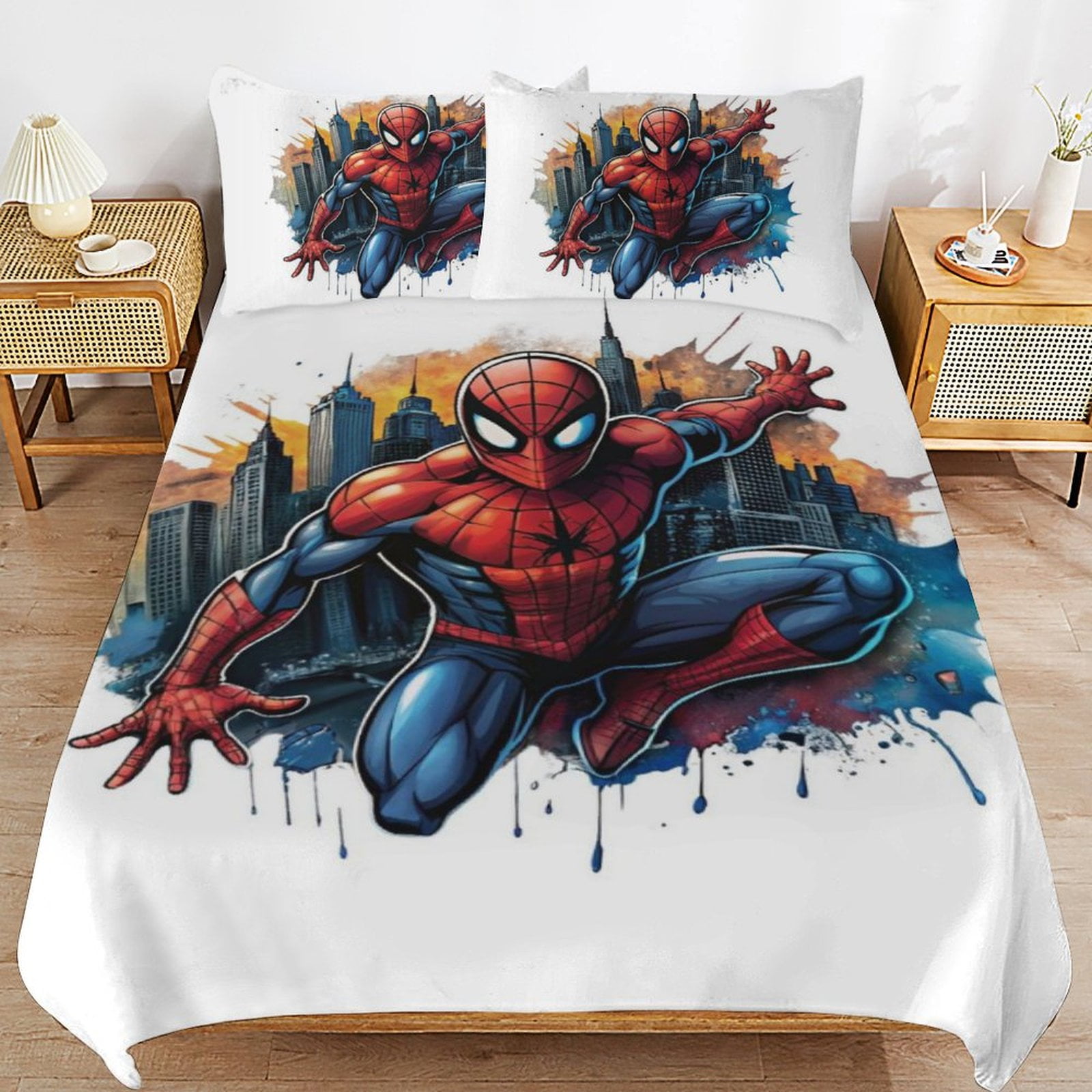 Spider-man Bulet 3-Piece All Season Bedding Set, Comforter Set with ...