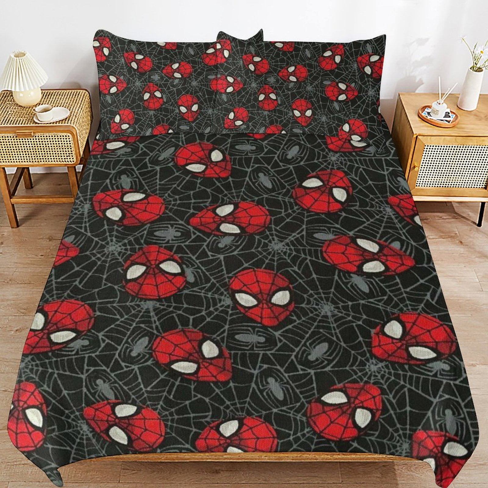 Spider-man Bulet 3-Piece All Season Bedding Set, Comforter Set with ...
