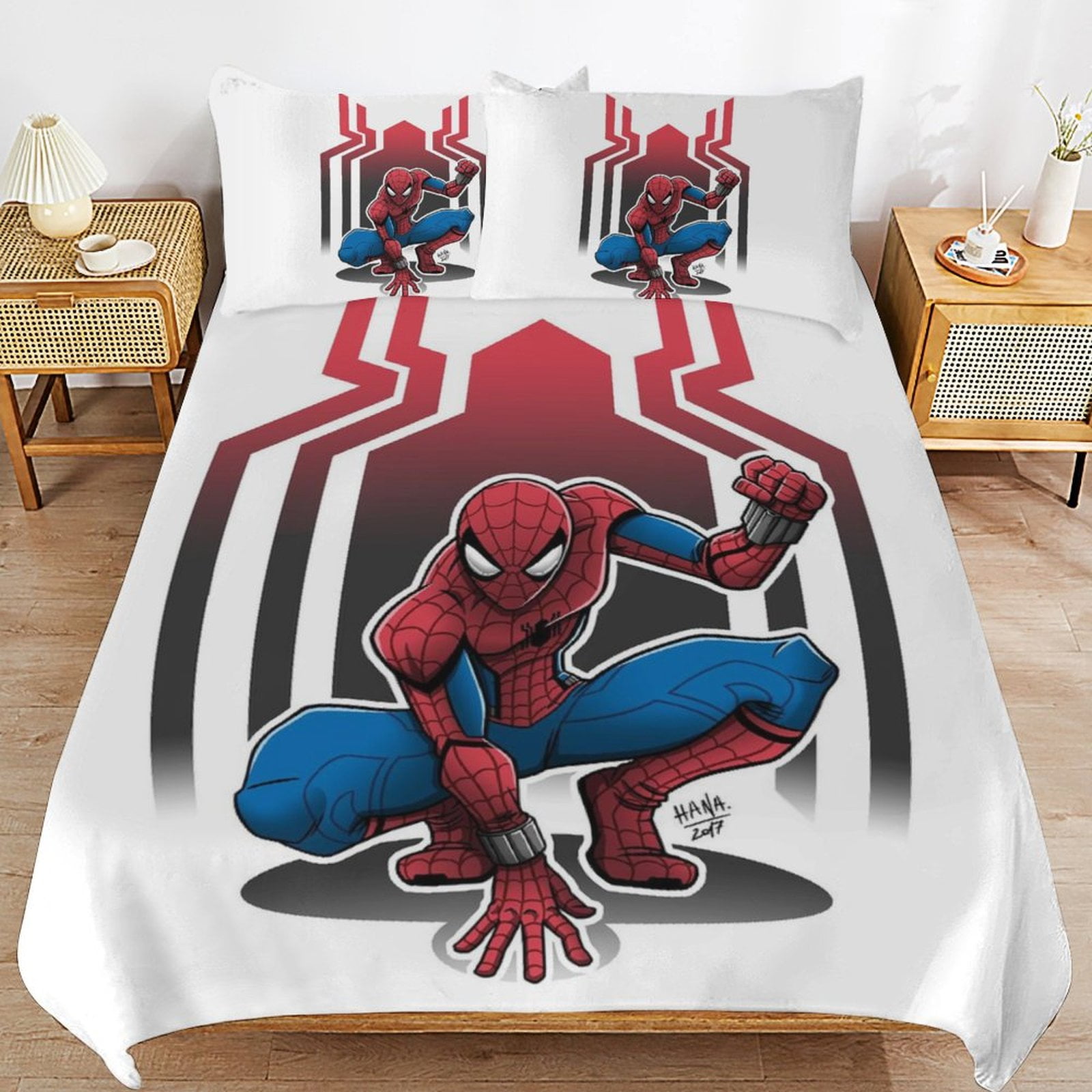 Spider-man Bulet 3-Piece All Season Bedding Set, Comforter Set with ...