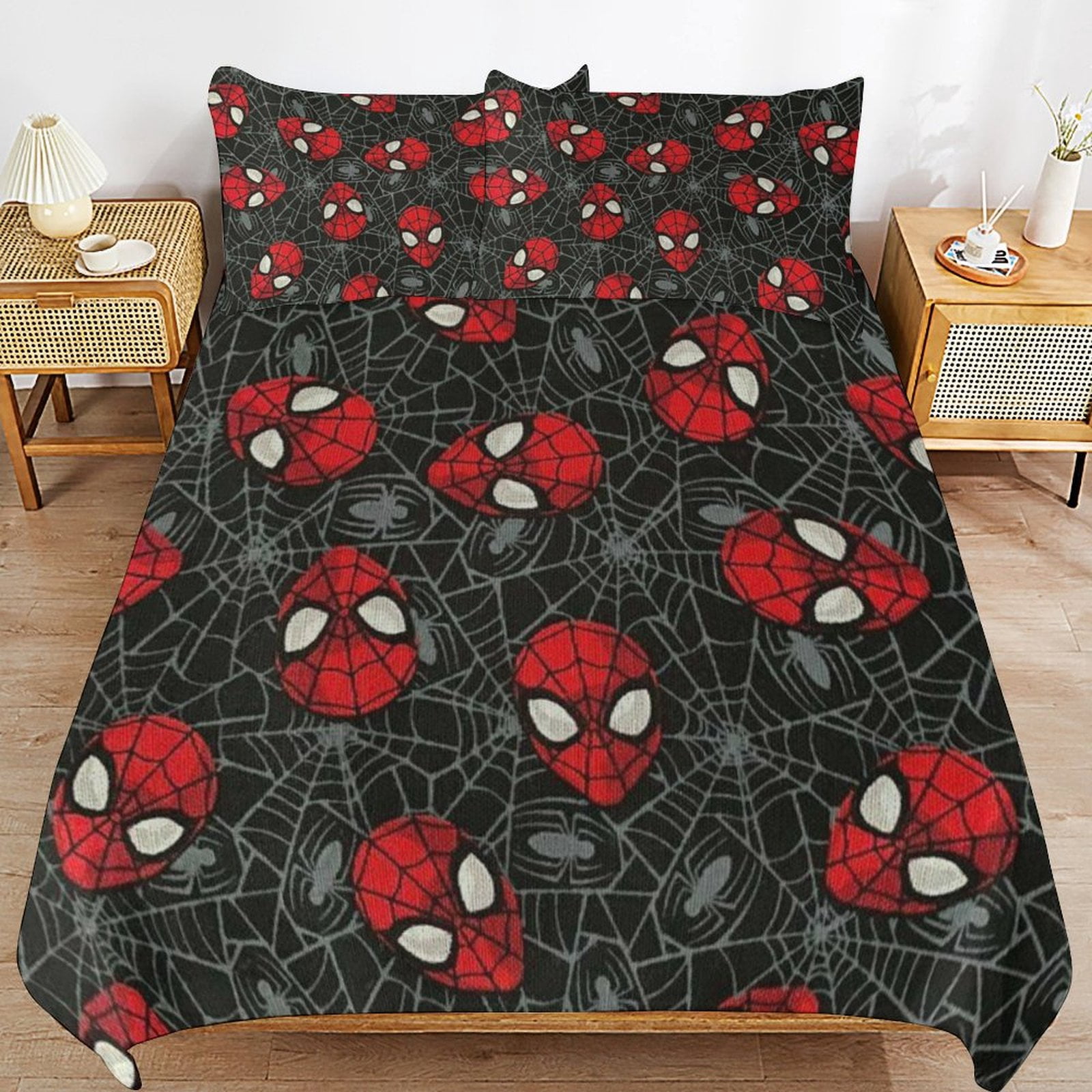 Spider-man Bulet 3-Piece All Season Bedding Set, Comforter Set with ...