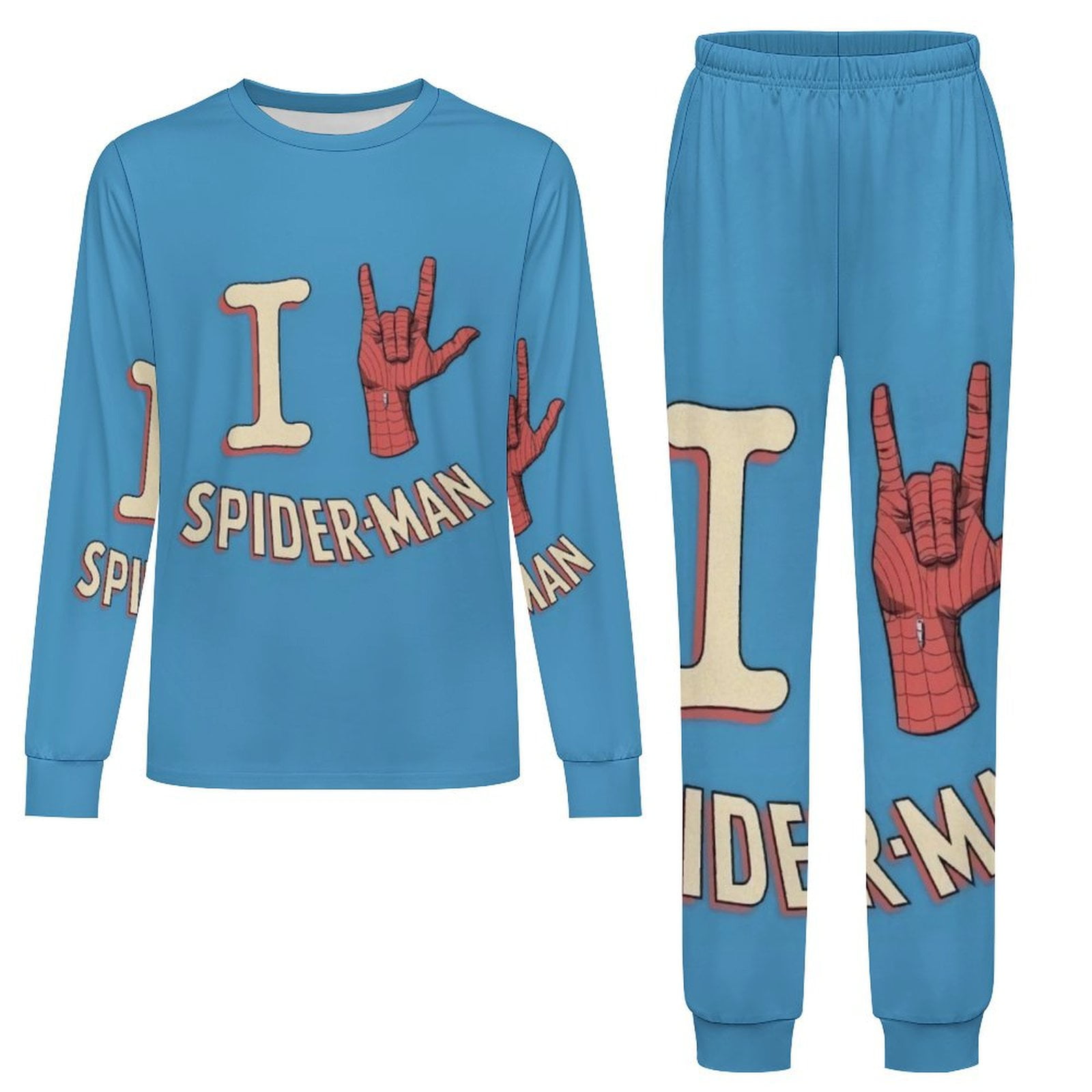 Spider-man Cute Pajamas for Girls Boys Leisure Wear Milk Fiber Long ...