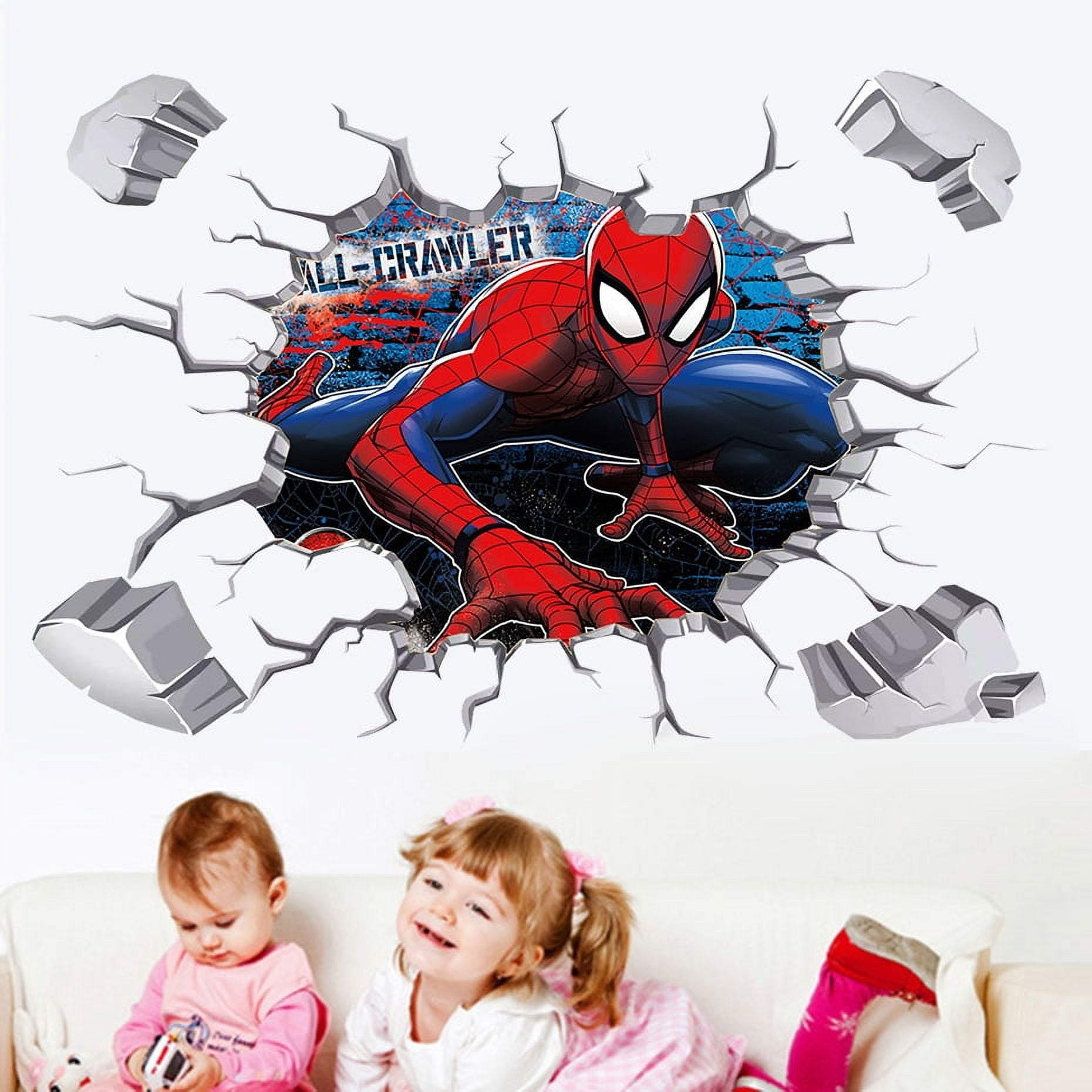 Spider-man Marvel Wall Stickers Cartoon Wall Stickers DIY Wall ...