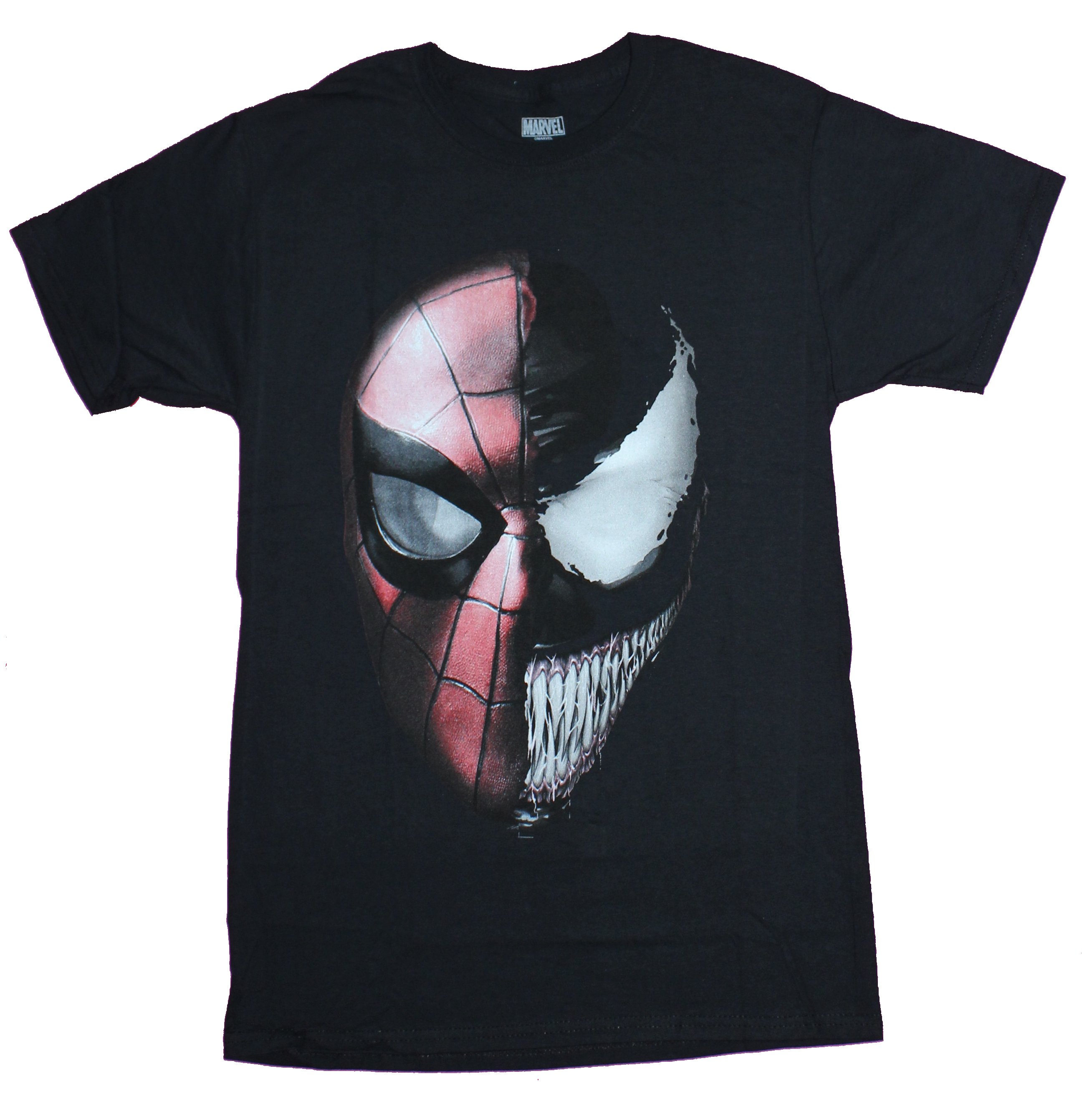 Spiderman Tee for Adults - Venom Split Face 3XL T-Shirt by Marvel ...