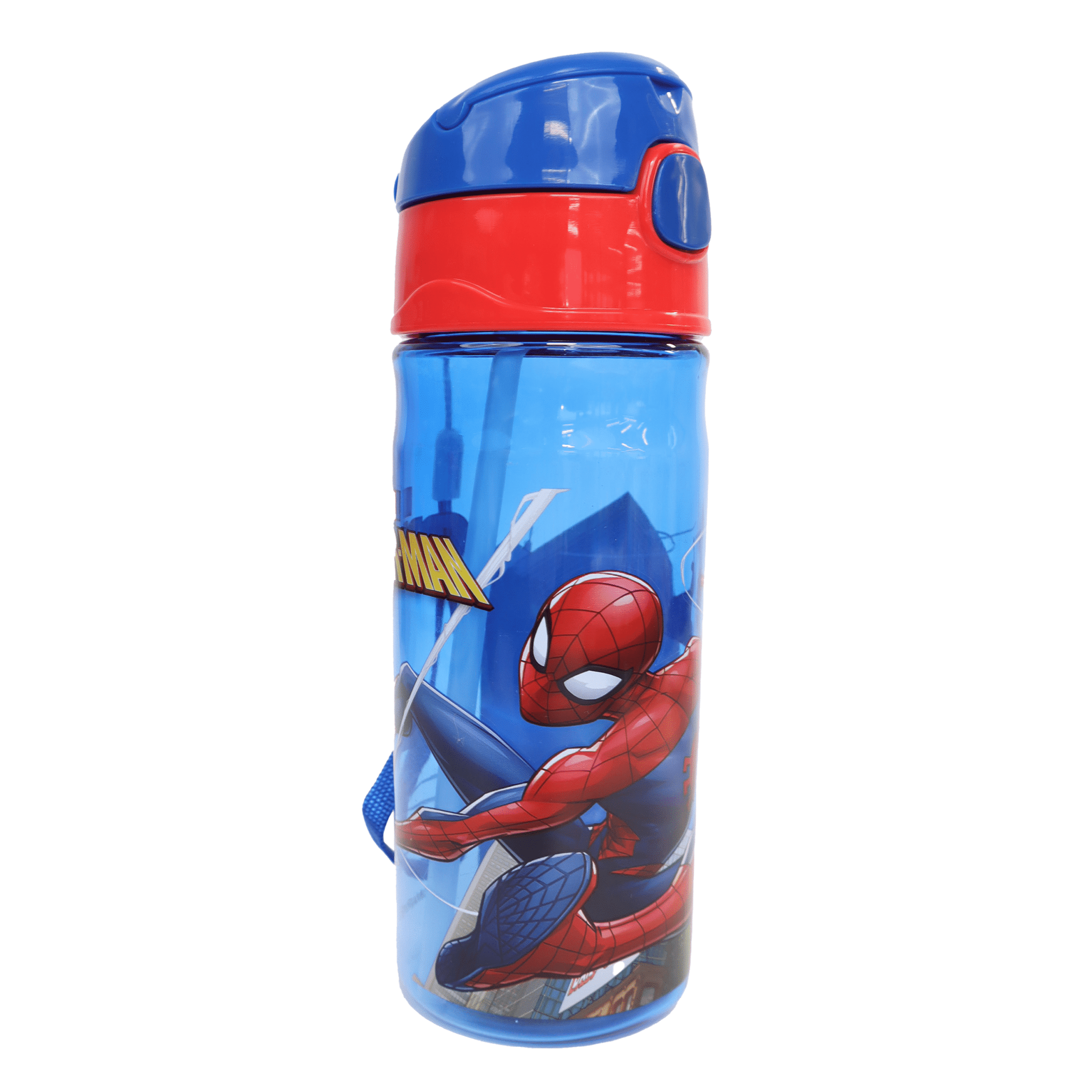 Spider-man Push Water Bottle (500ml / 17oz) - Walmart.com