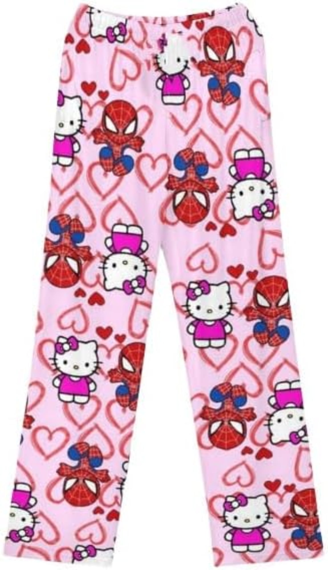 Spider_man hello kitty WiVi Pants for Women Men Cartoon Lounge Pj Print ...