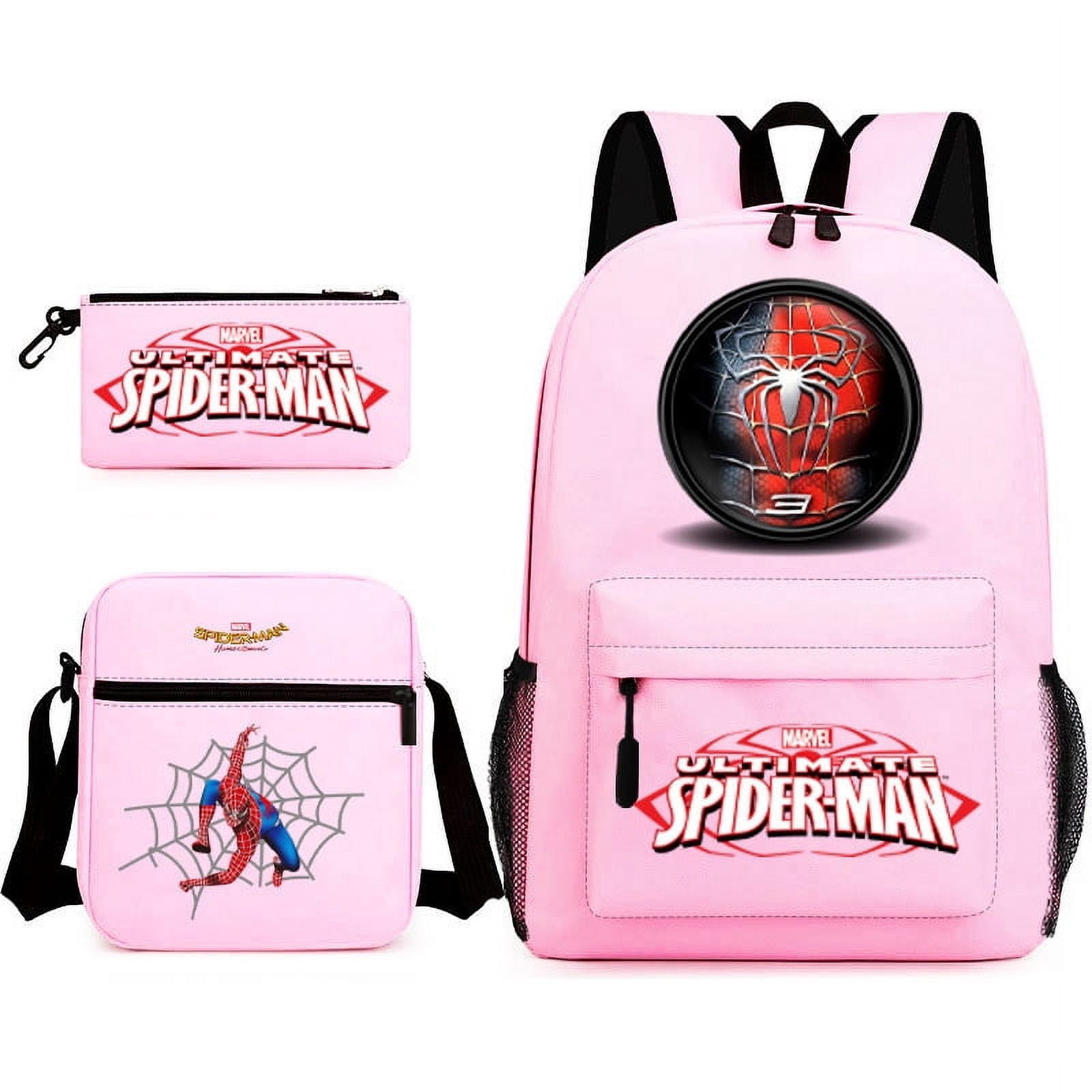 SpiderMan Cartoon 1/3 Piece Backpack Anime Knapsacks Game Day Packs ...