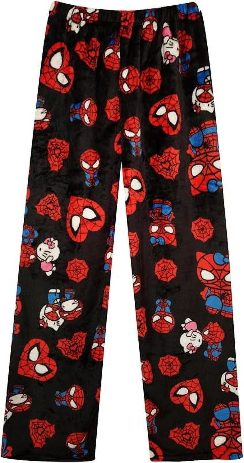 SpiderMan Pajama Pants for Women, Hello Kitty Pj Pants Womens Cute ...