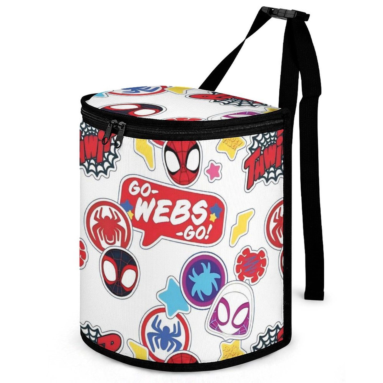 SpiderMan Small Portable Covered Car Trash Can Hanging Car Trash Can ...