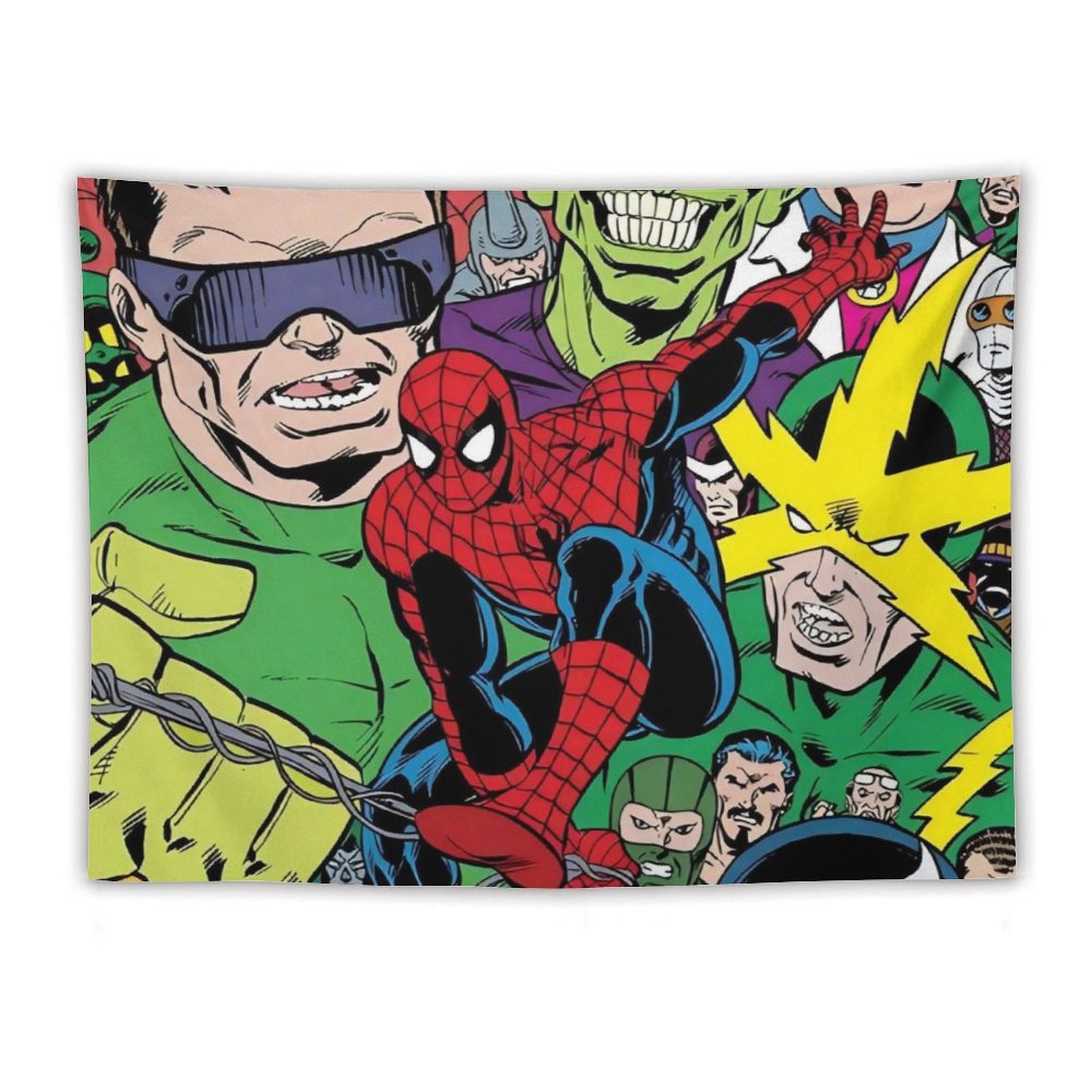 SpiderMan funny tapestry cartoon character banner college dormitory ...