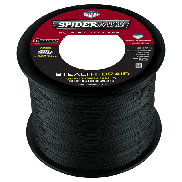 SpiderWire 10lb DuraBraid, 3000yd, Moss Green Fishing Line - Walmart.com