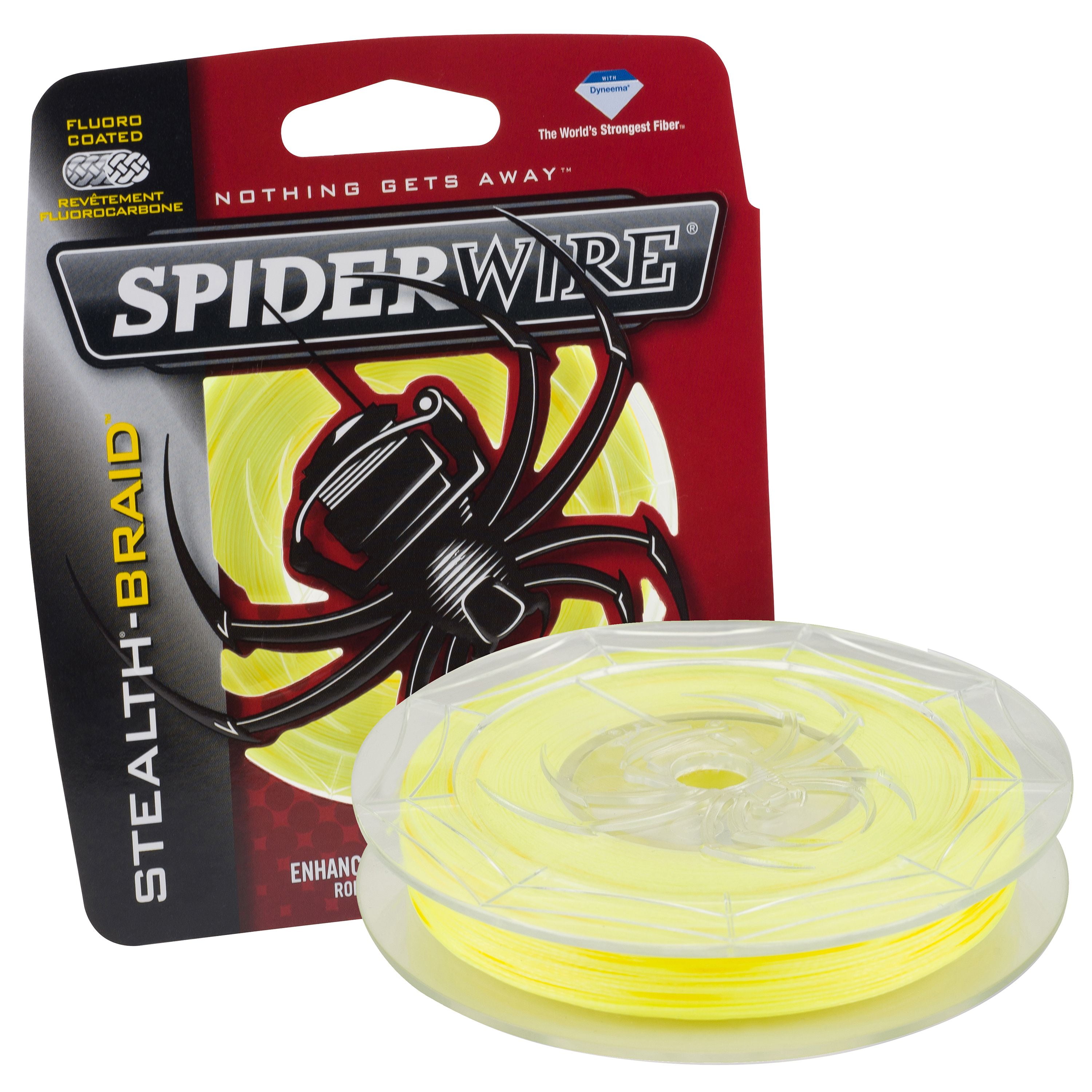 SpiderWire Stealth® Superline, Hi-Vis Yellow, 65lb | 29.4kg Fishing ...