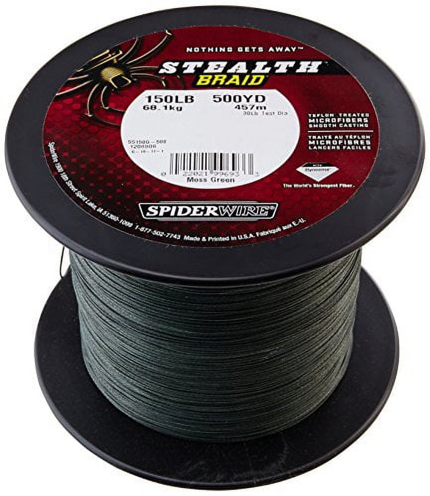 SpiderWire Stealth® Braid Fishing Line, Moss Green, 100 lb Test ...