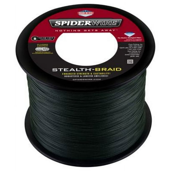 SpiderWire Stealth® Braid Fishing Line, Moss Green, 80 lb Test Strength ...
