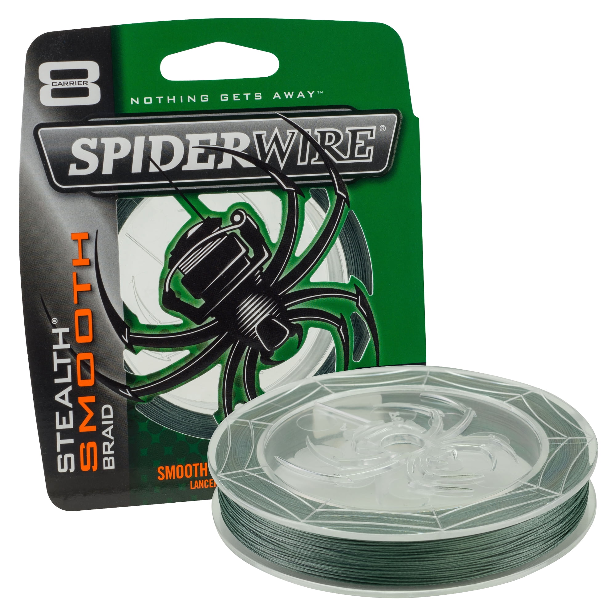 SpiderWire Stealth® Smooth Braid Fishing Line, Moss Green, 80 lb Test ...