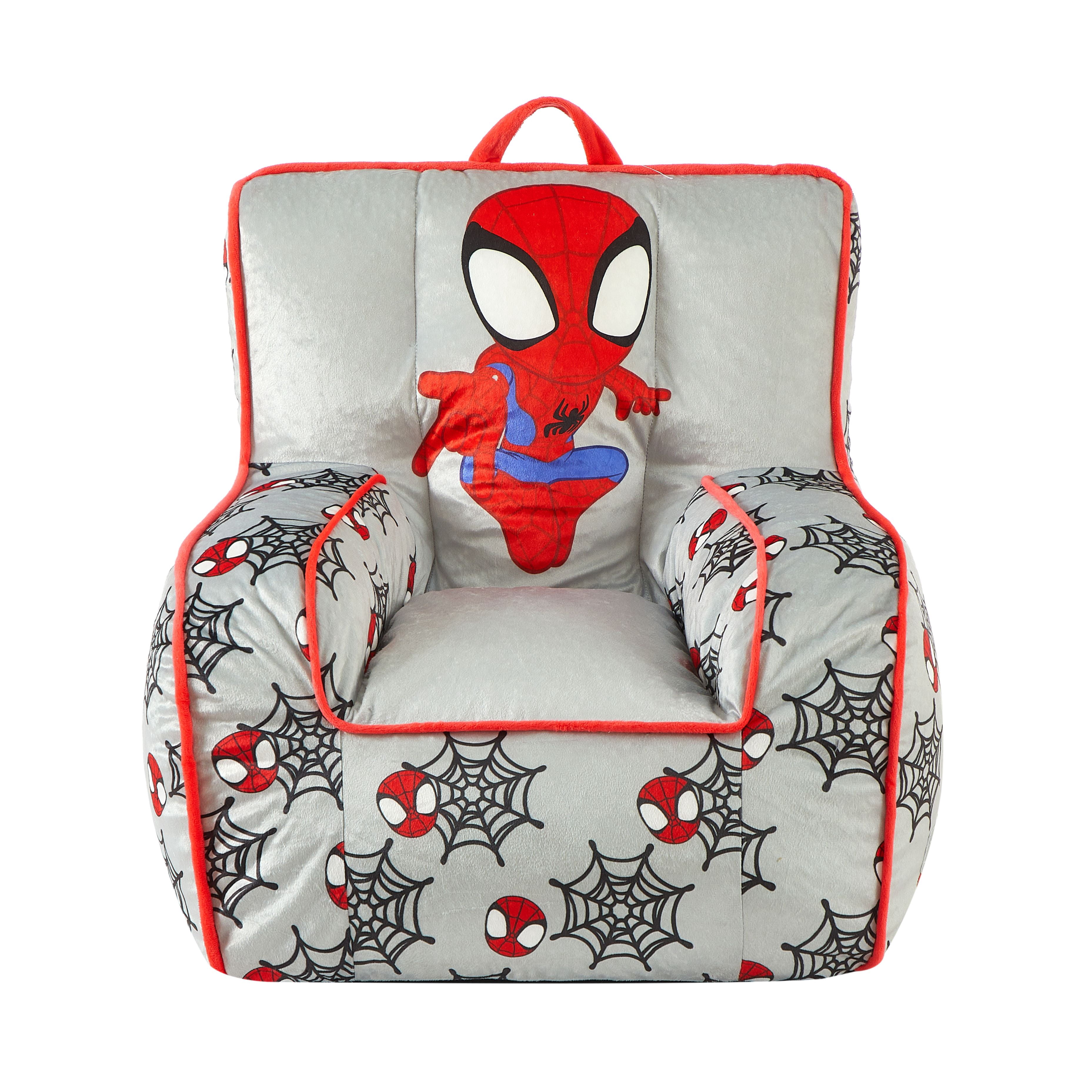 Spiderman 18" Toddler Square Beanbag Chair, Grey - Walmart.com