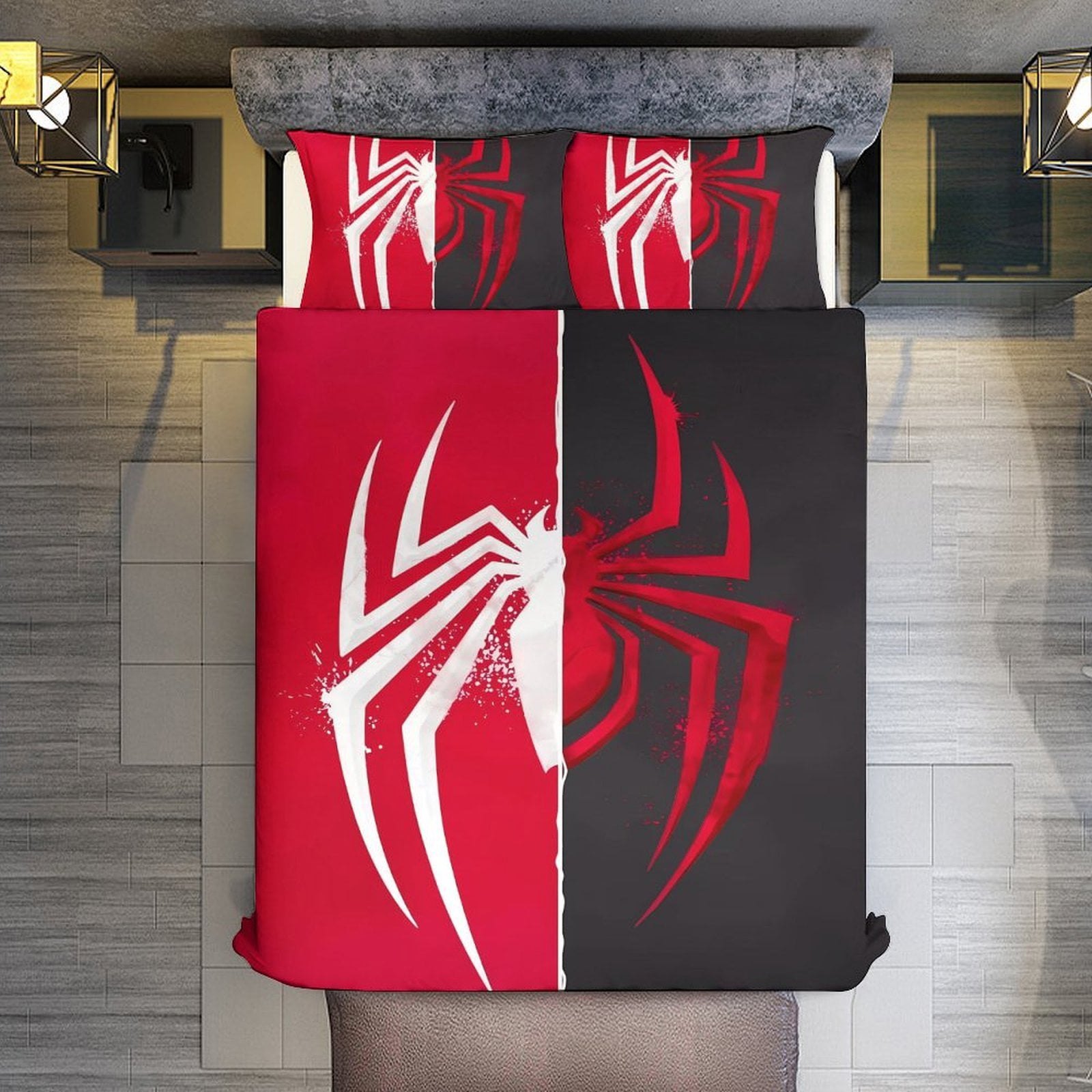 Spiderman 3-Piece Bedding Set, Printed Quilt Set Twin Size, Full Size ...