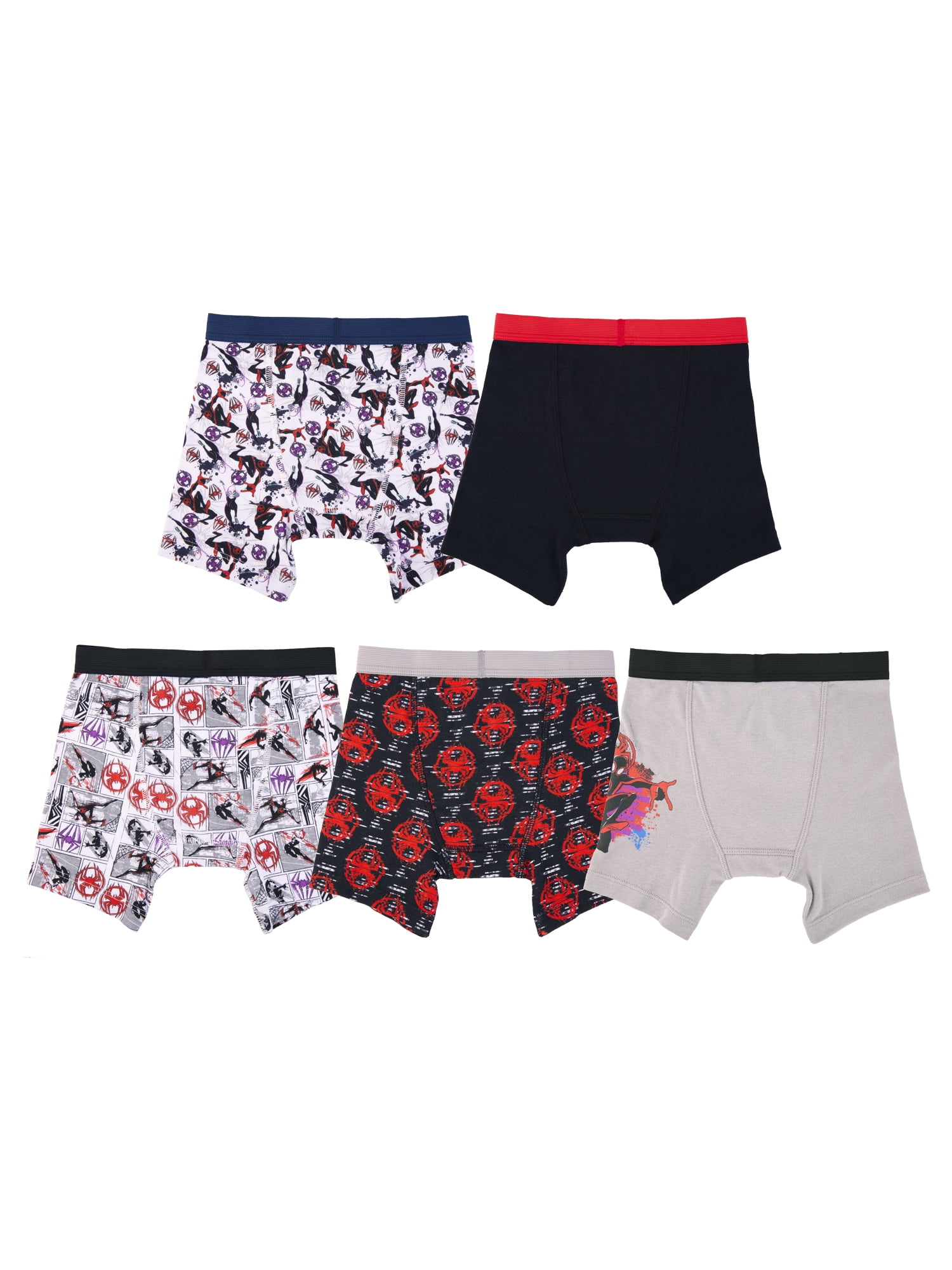 Spiderman AP Boys Spiderverse Boxer Briefs,Pack of 5 - Walmart.com