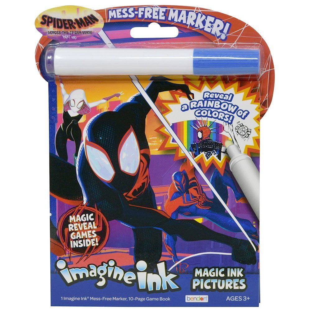 Spiderman Across the Spider-Verse Imagine Ink Magic Ink - Walmart.com