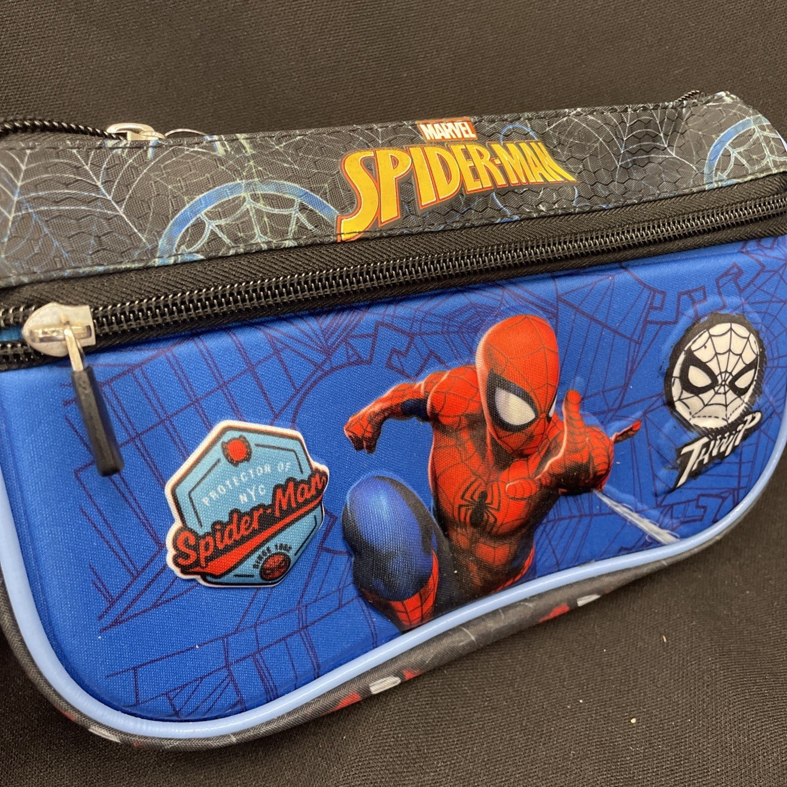 Spiderman Action 3D 2 Zipper Compartment Pencil Case - Walmart.com