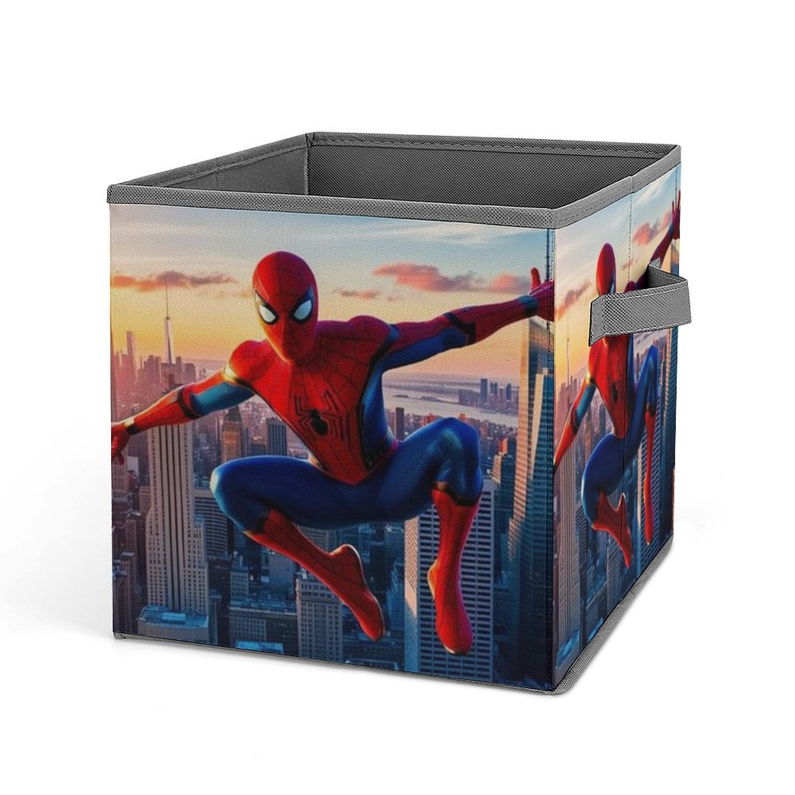 Spiderman Anime Cartoon Cube Storage Bins, 10.6 Cube Storage Organizer ...