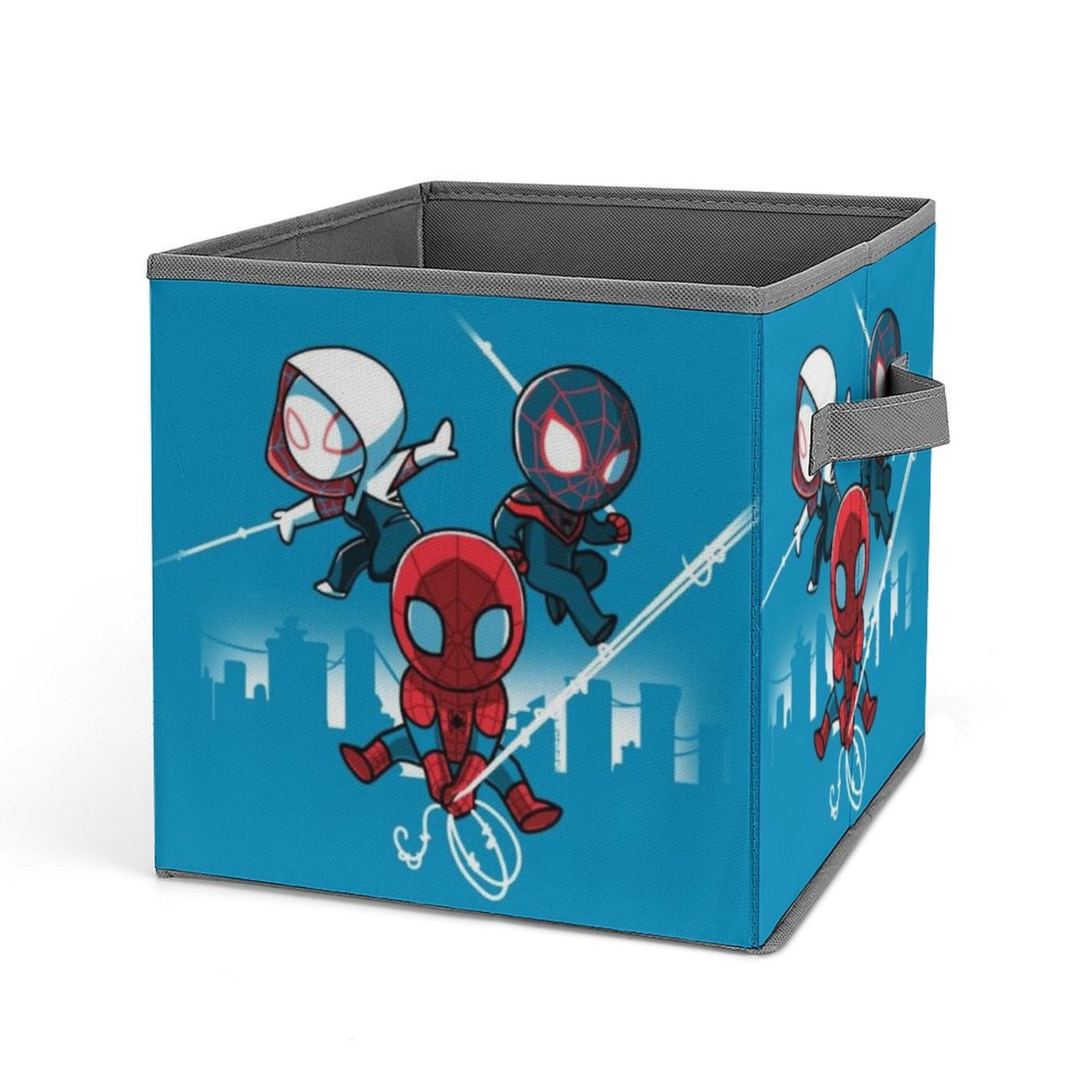 Spiderman Anime Cartoon Cube Storage Bins, 10.6 Cube Storage Organizer ...