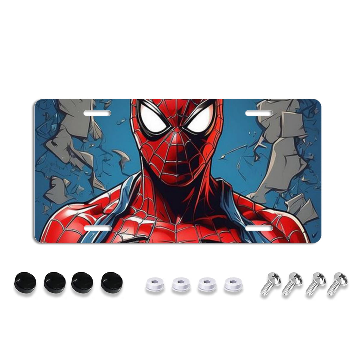 Spiderman Anime License Plate Cover Personalized Car License Plate ...