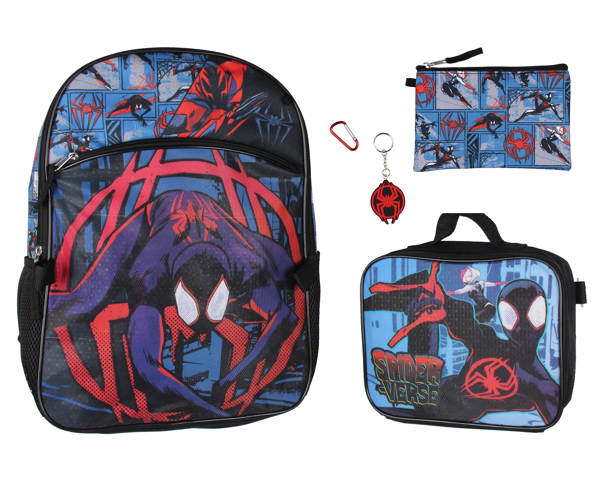 Marvel Spider-Man Miles Morales Across Verse Backpack, Lunch Box, Key ...